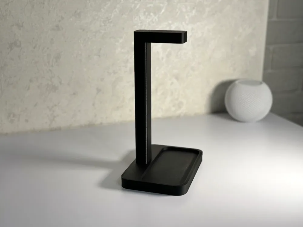 Headphone stand - headset holder with tray - Free 3D Print Model ...