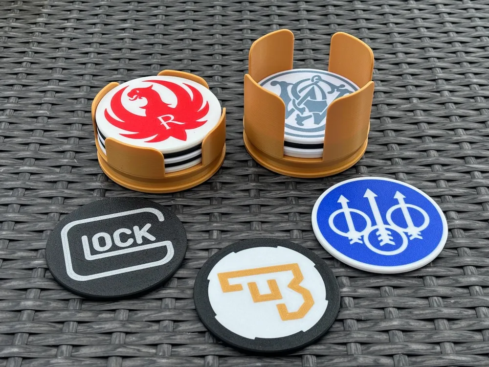 Multi brand coaster set by JB Custom Designs MakerWorld: Download Free ...