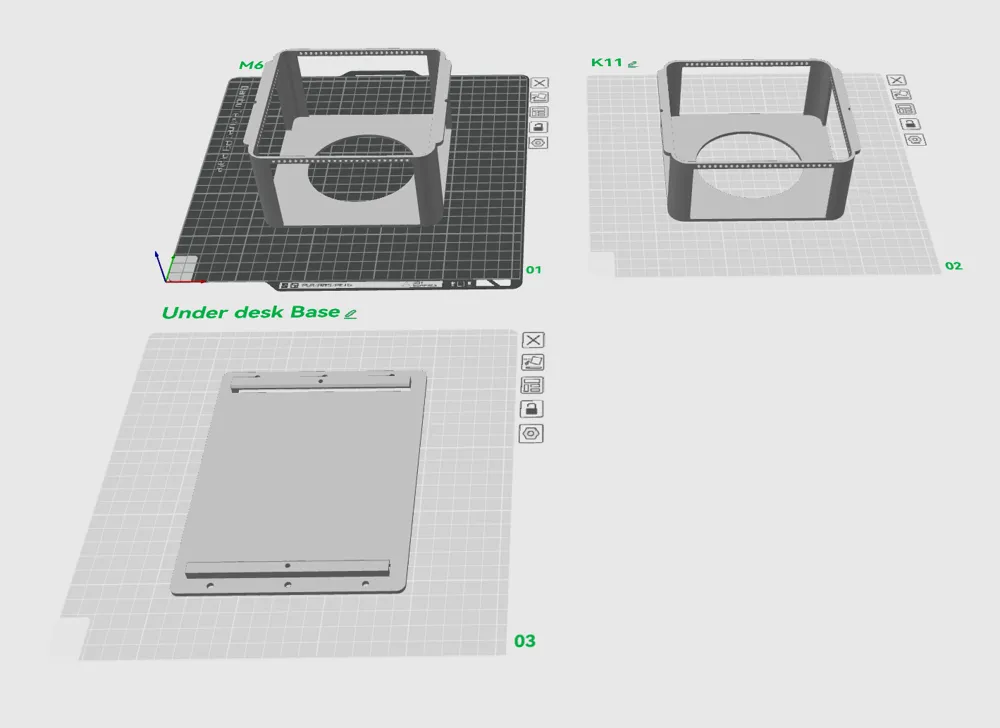 GMKTec Mini PC Under Desk Mount - Free 3D Print Model - MakerWorld