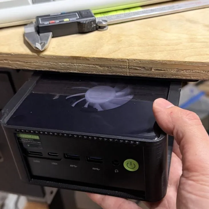 GMKTec Mini PC Under Desk Mount by Moke MakerWorld: Download Free 3D Models