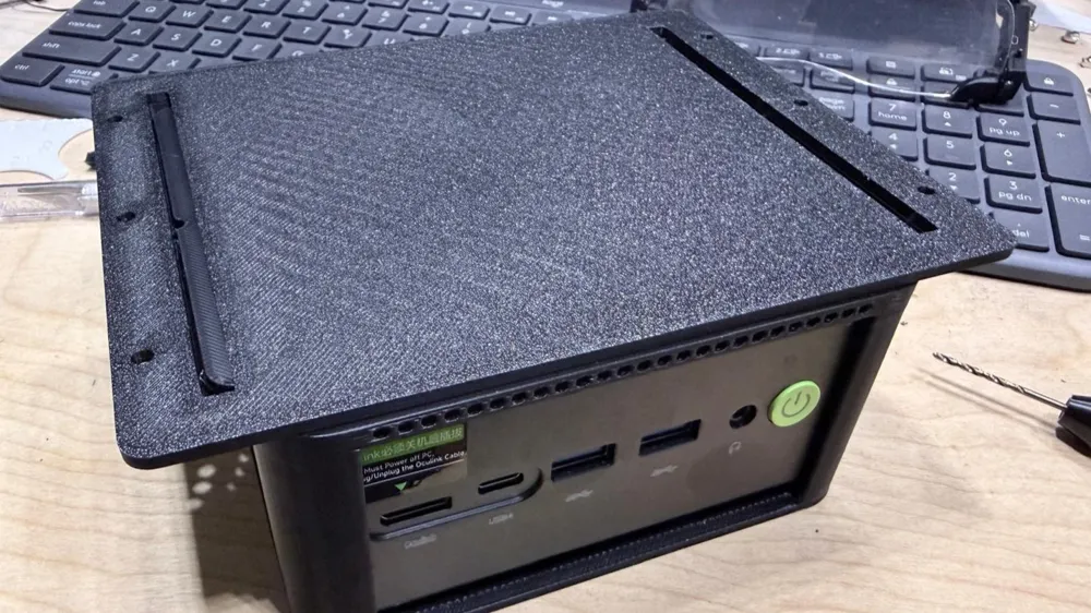 GMKTec Mini PC Under Desk Mount - Free 3D Print Model - MakerWorld