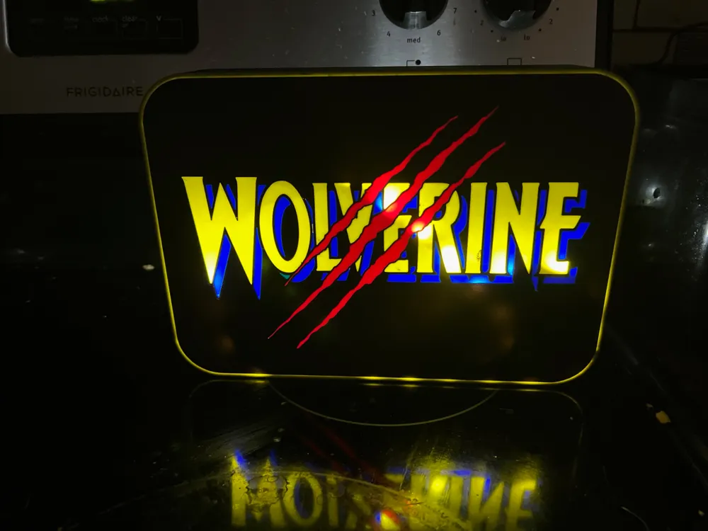 Wolverine Lightbox by SpltPerso MakerWorld: Download Free 3D Models