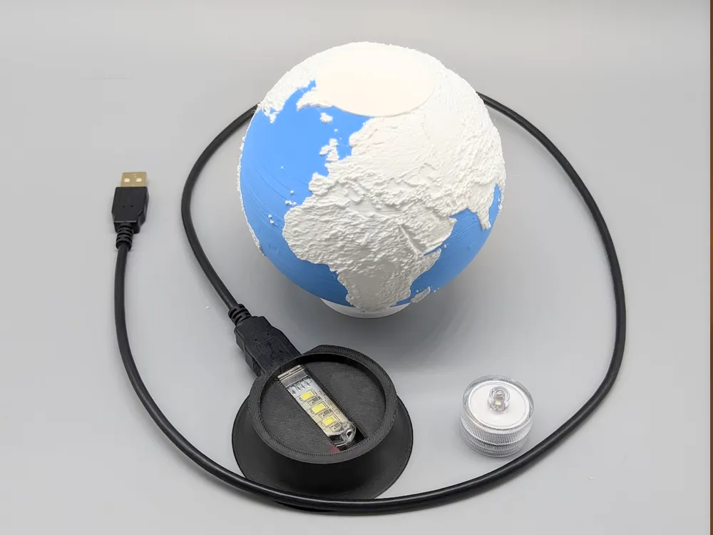 Earth Lithophane 110mm by MadMax3D MakerWorld: Download Free 3D Models