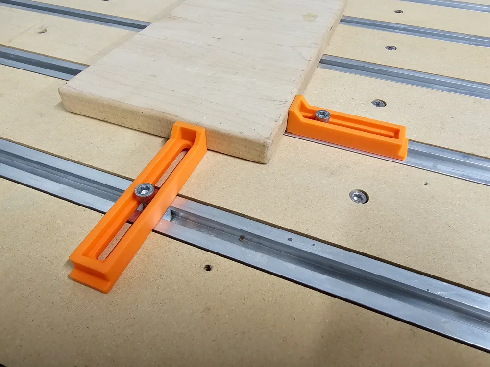 CNC - Hold Down Clamp - Fixturing - Back Stop by KnottySouthWoodworking ...