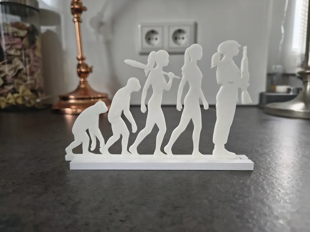 Evolution Silhouette – Soldier (Male & Female) - Free 3D Print Model ...