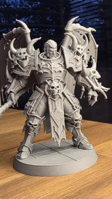 Winged Demon Warlord with Bone Mace Figurine - Free 3D Print Model ...