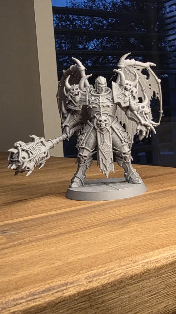 Winged Demon Warlord with Bone Mace Figurine by Cosa_93 MakerWorld ...