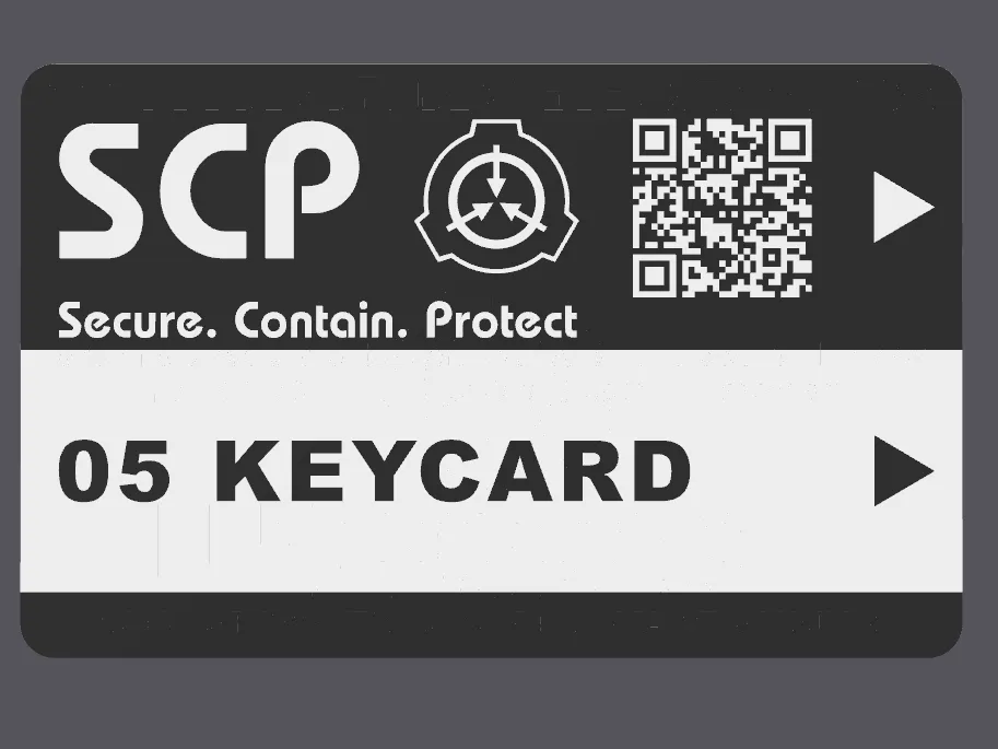 Black Keycard (SCP Foundation) by Adamko - MakerWorld