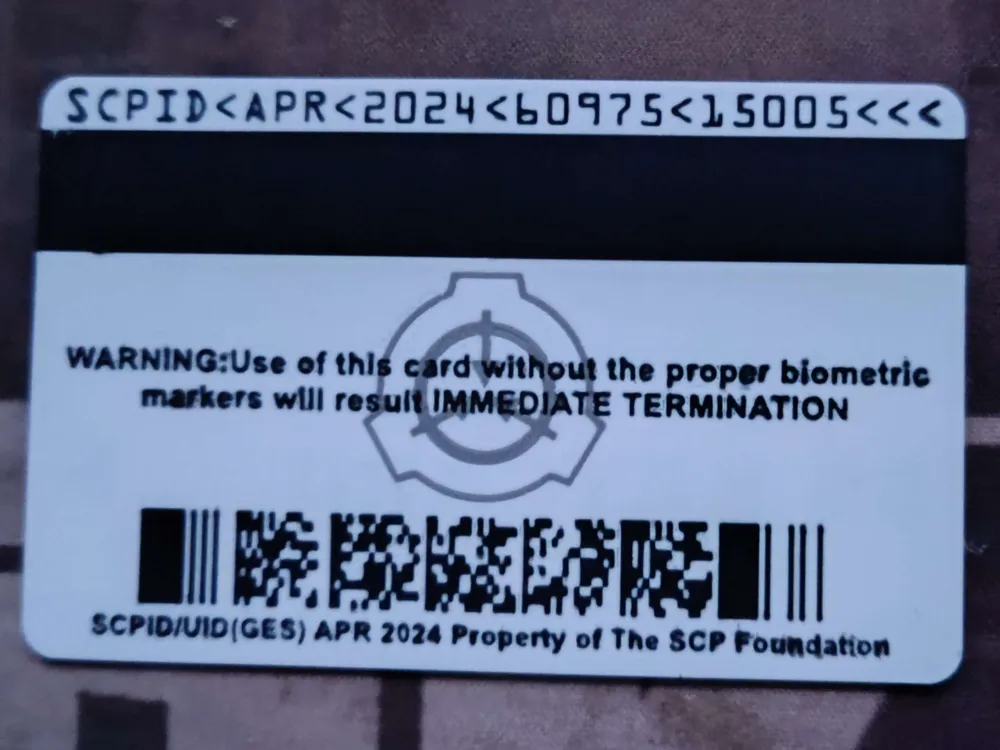 Black Keycard (SCP Foundation) by Adamko - MakerWorld