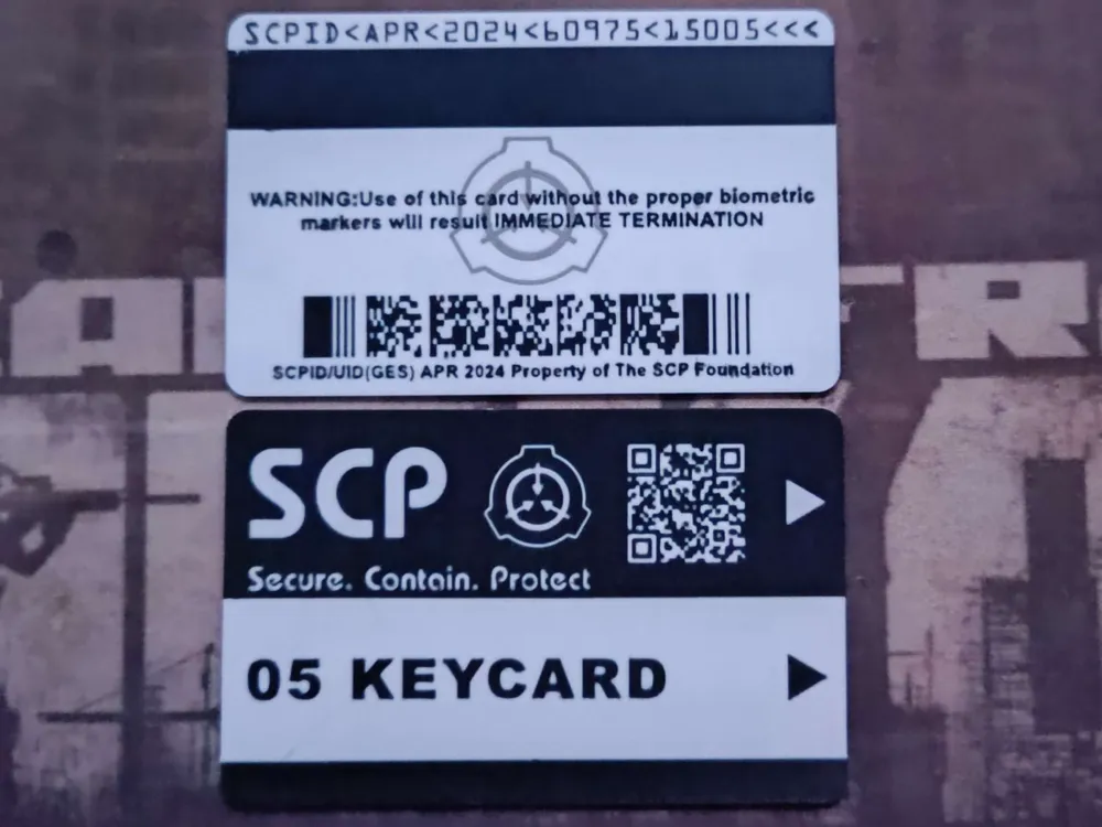 Black Keycard (SCP Foundation) by Adamko - MakerWorld