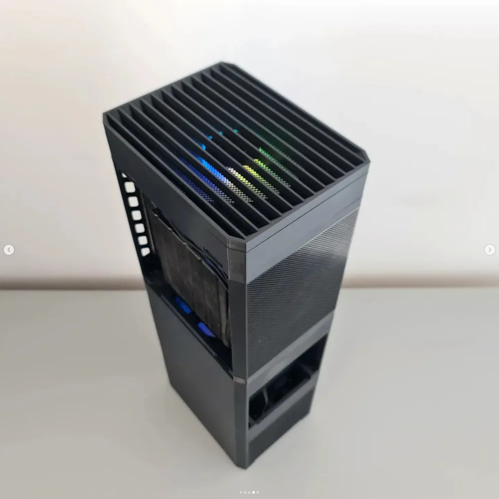 MASS - Stackable NAS ITX Enclosure by Haydn Bao MakerWorld: Download Free 3D Models