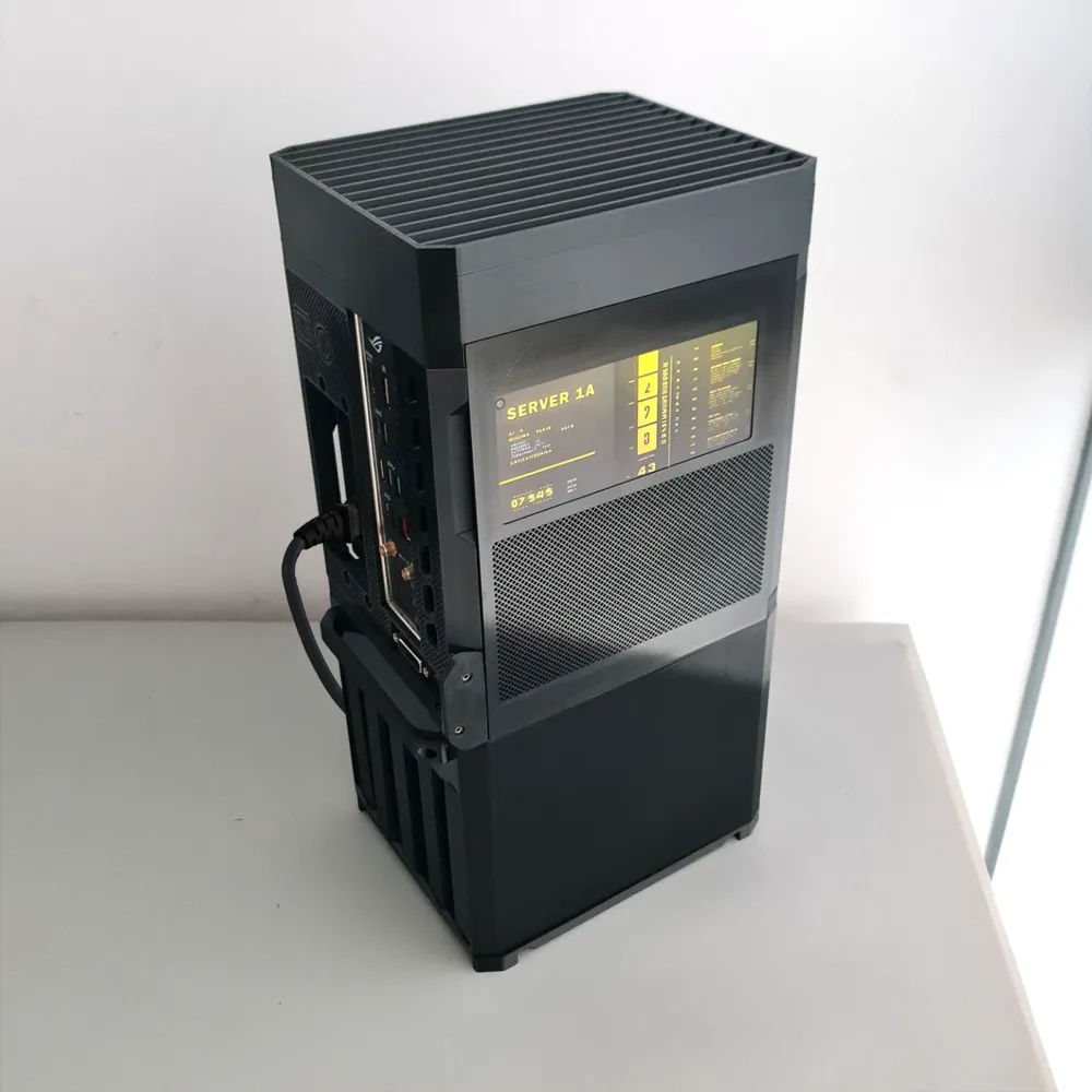 MASS - Stackable NAS ITX Enclosure by Haydn Bao MakerWorld: Download Free 3D Models