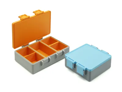 Customizable Snap-Lock Compartment Box (Stackable) - Free 3D Print ...