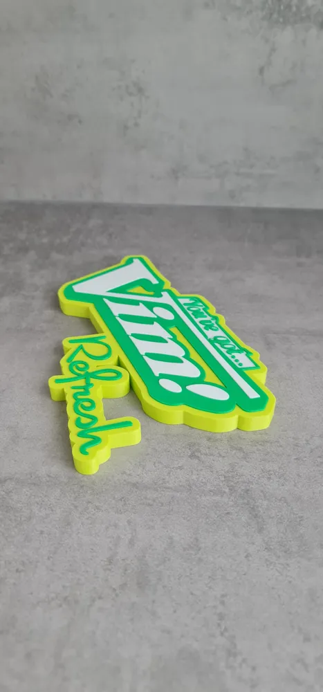 Vim! refresh Logo / Sign Fallout - Free 3D Print Model - MakerWorld