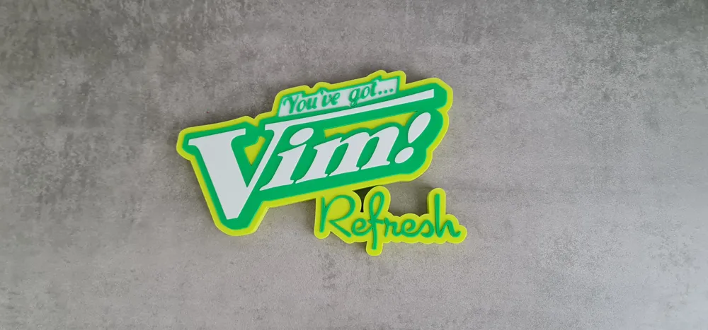 Vim! refresh Logo / Sign Fallout - Free 3D Print Model - MakerWorld