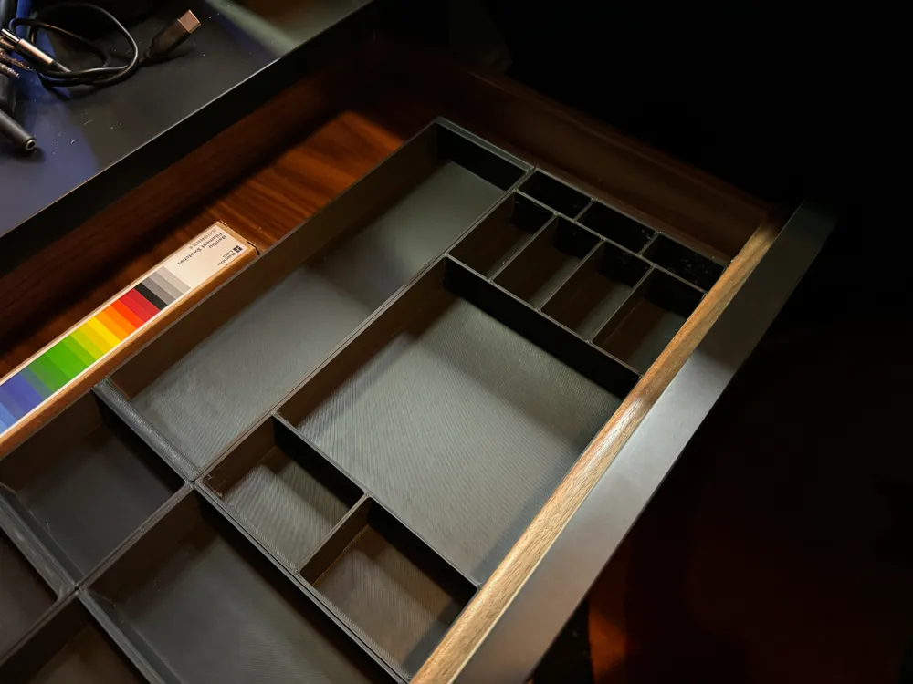 Desk Drawer Inserts Customizable by Melted Plastic - MakerWorld