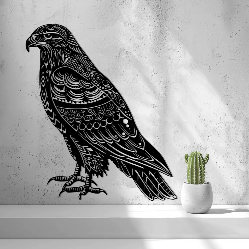 Hawk Wall Tattoo by 2D Art - MakerWorld