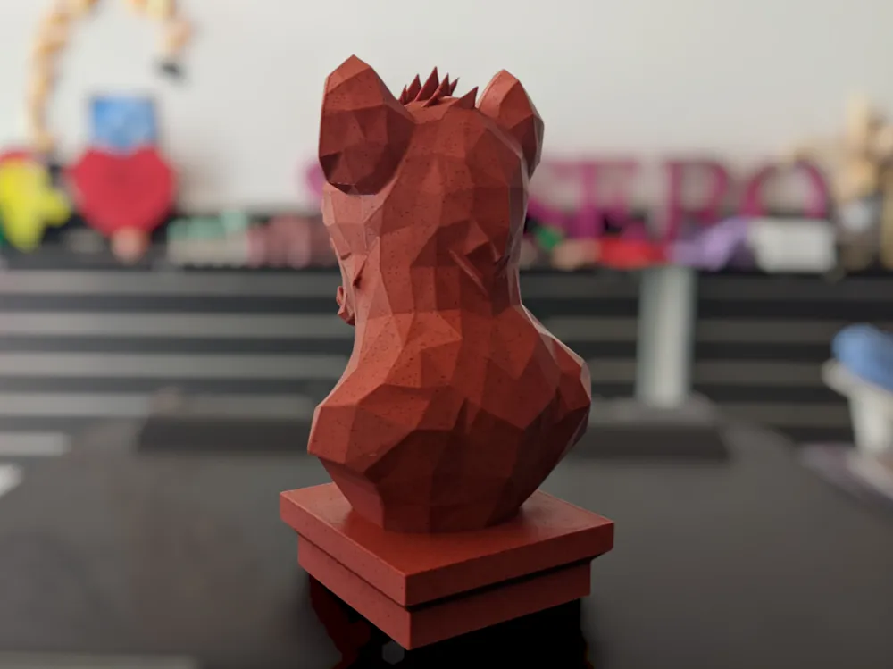 Geometric Hyena Bust by Sitsero MakerWorld: Download Free 3D Models