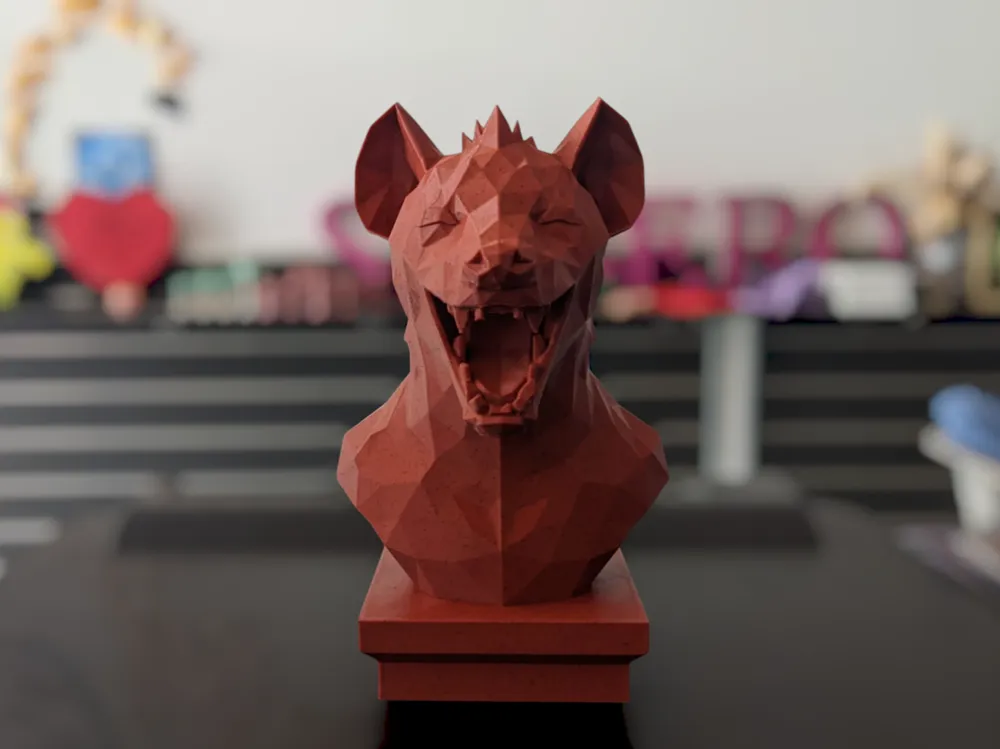 Geometric Hyena Bust by Sitsero MakerWorld: Download Free 3D Models