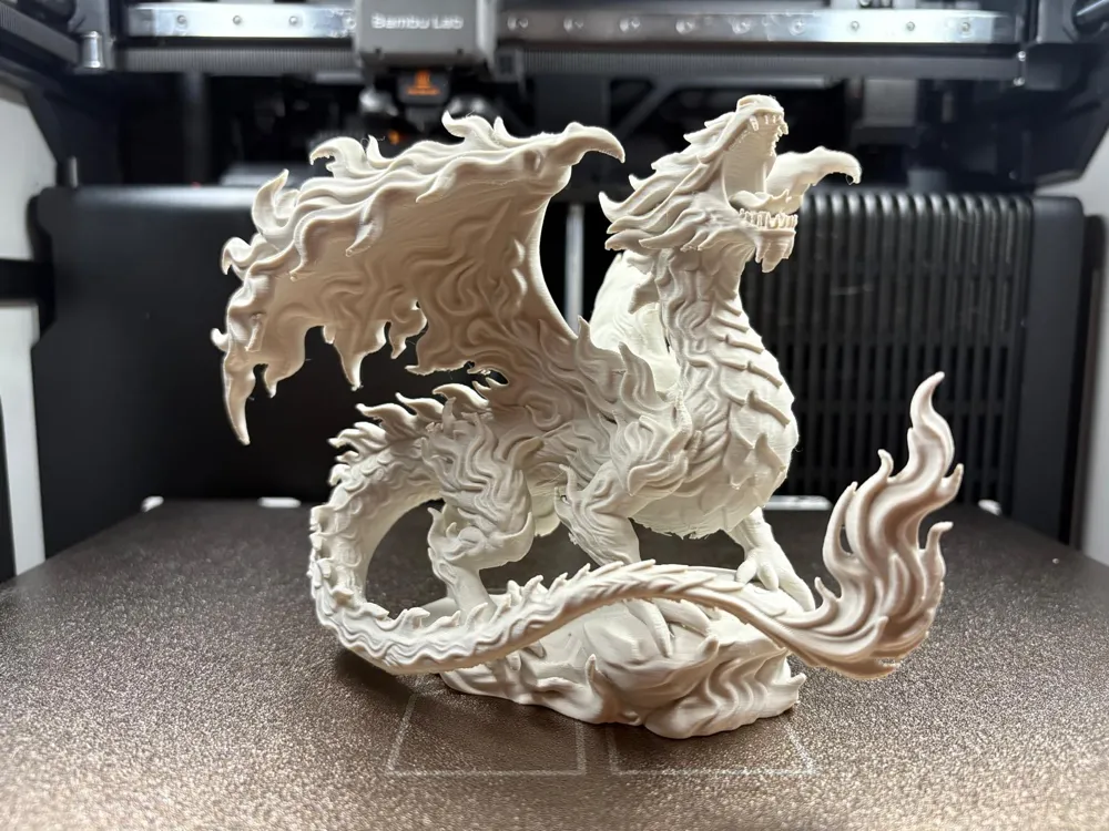 Flame DRAGON - Free 3D Print Model - MakerWorld