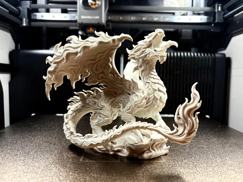 Flame DRAGON - Free 3D Print Model - MakerWorld