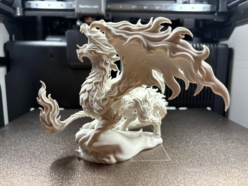 Flame DRAGON - Free 3D Print Model - MakerWorld