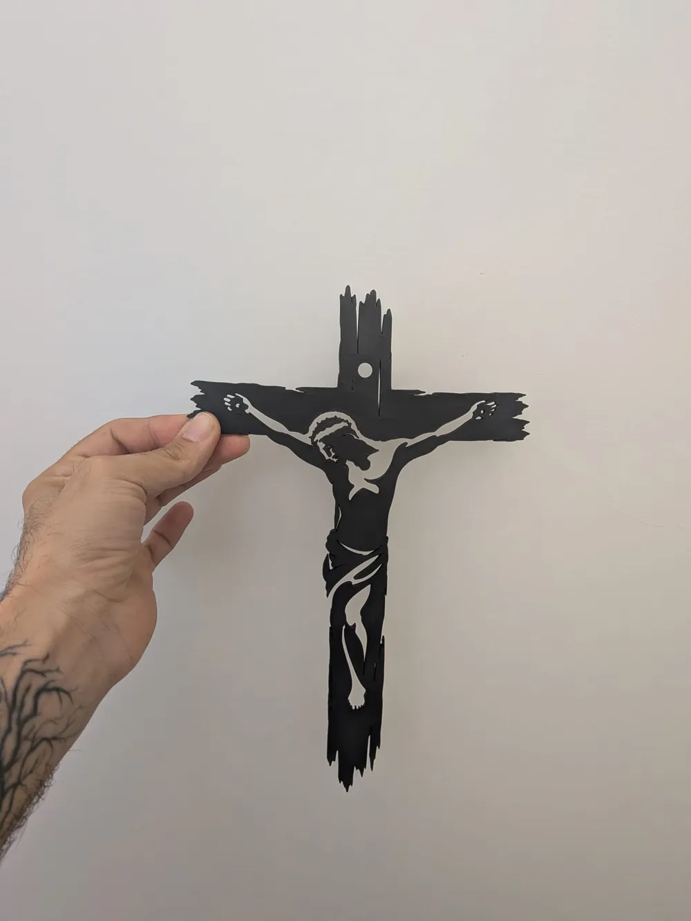 “Christ on the Cross – Rustic Minimal Art” - Free 3D Print Model ...