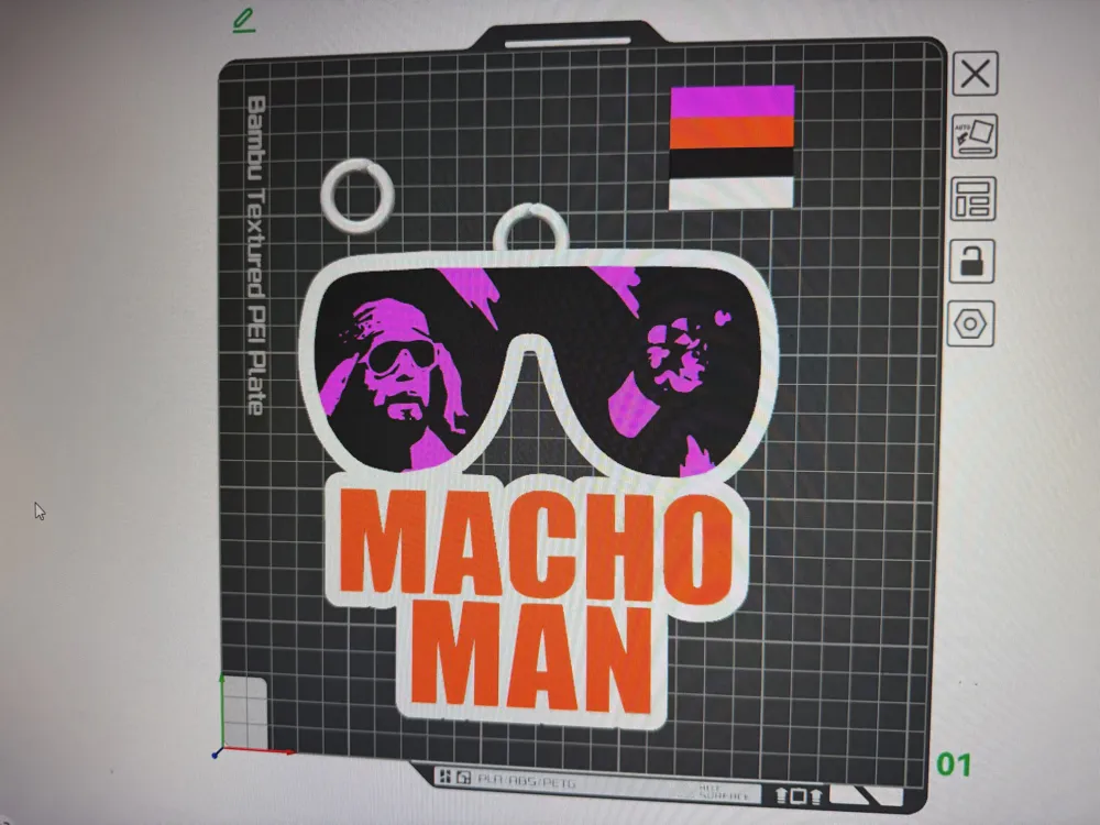 Macho Man hype chain by Jackson's 3D World MakerWorld: Download Free 3D ...
