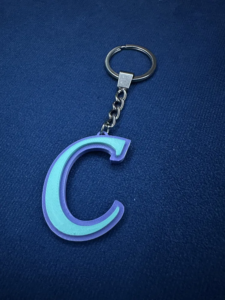 Letter Keychain - Free 3D Print Model - MakerWorld
