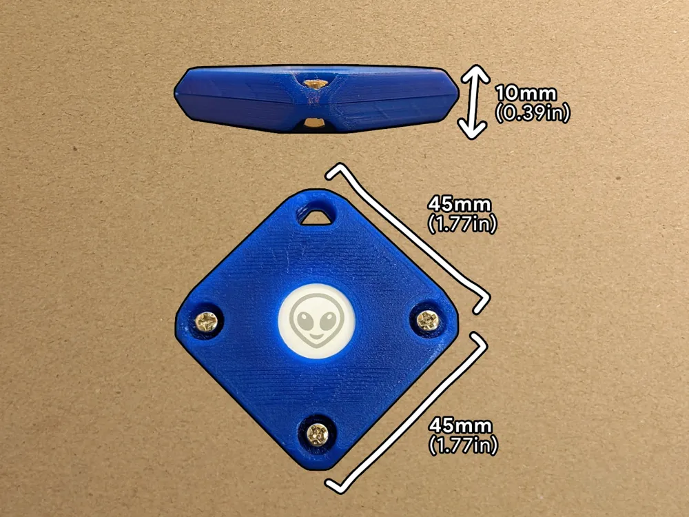 Rugged AirTag Key Ring Case by BuildyBryce - MakerWorld