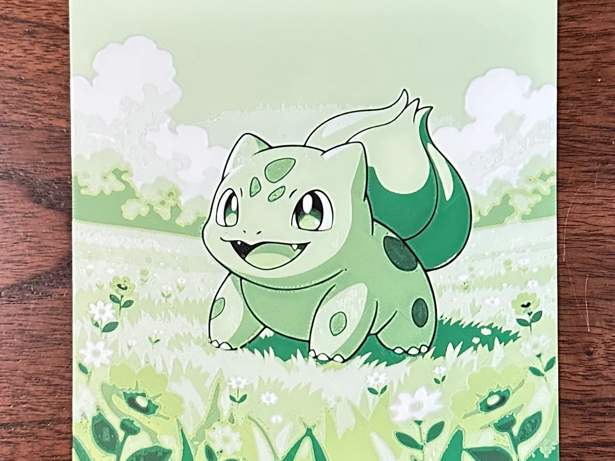 Bulbasaur Pokemon Art - Free 3D Print Model - MakerWorld