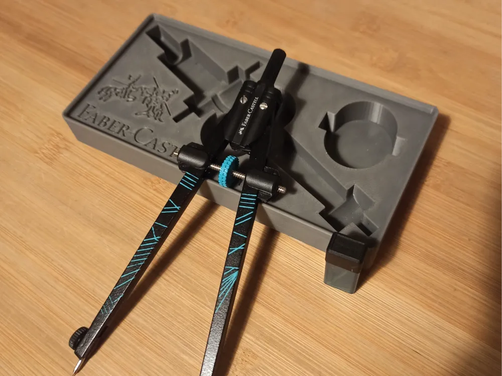 Gridfinity for Faber-Castell quick-set Compass by Behemothokun - MakerWorld