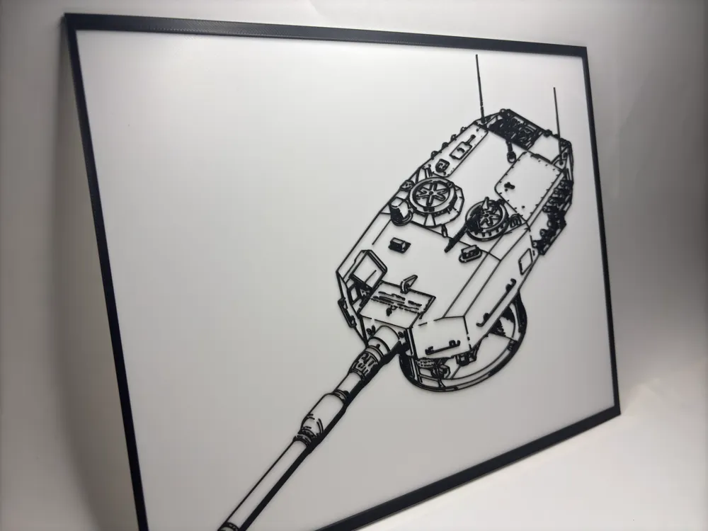 Leopard 2 Main Battle Tank 120mm Turret Blueprint by PaperPlaneLab ...