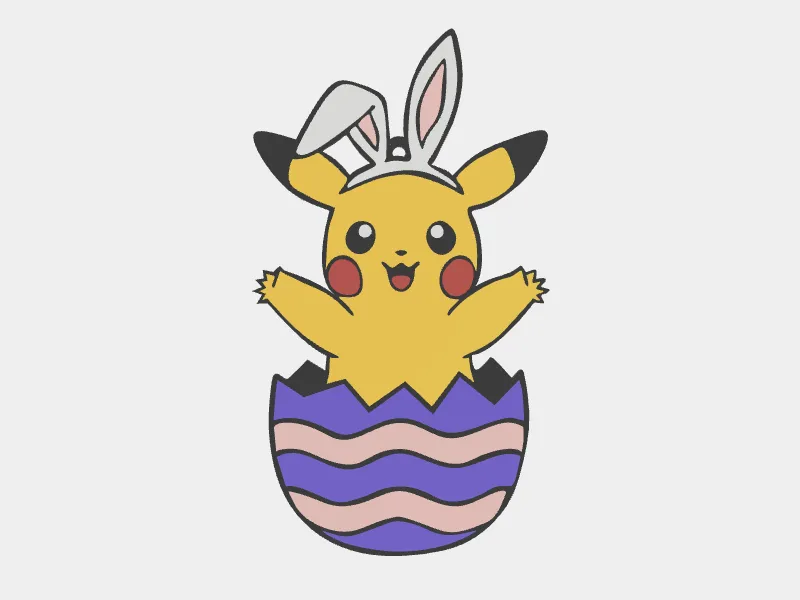 Easter Pikachu by DerBreManaar - MakerWorld