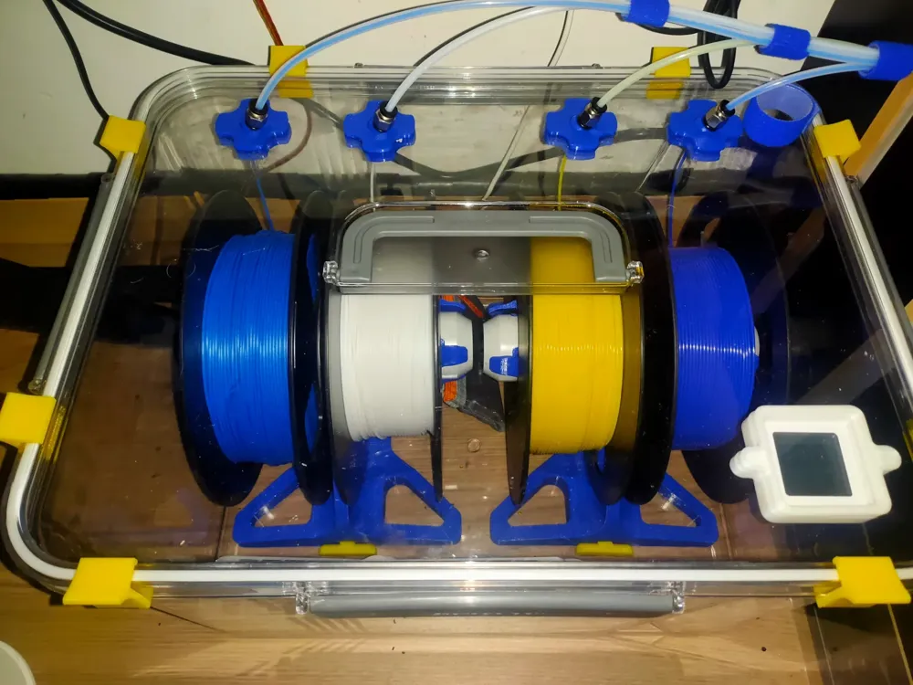 Dry Box Filament Spool Holder_Adapts to Rotary Shaft by yaha - MakerWorld