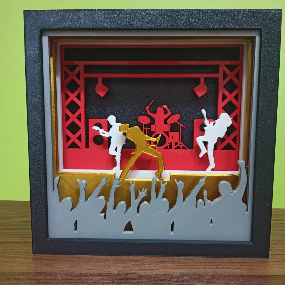Queen Shadow Box - Freddy Mercury concert by atz78 - MakerWorld