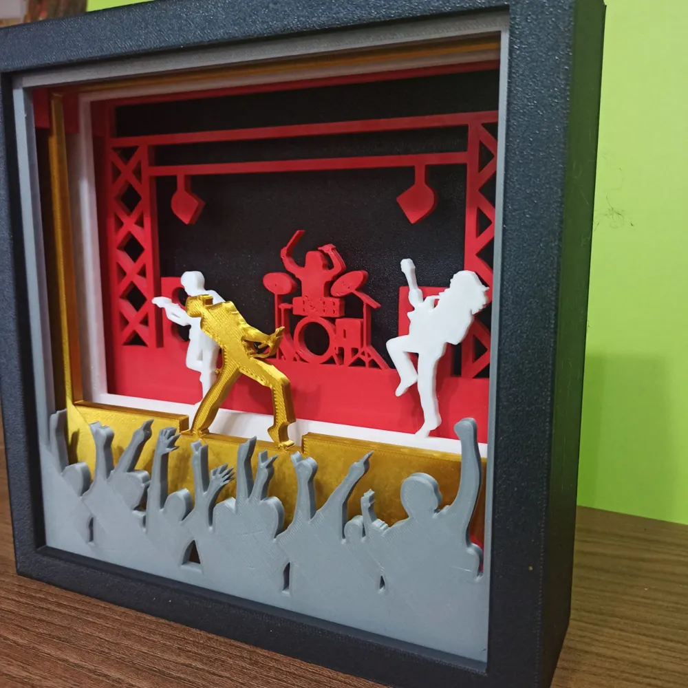 Queen Shadow Box - Freddy Mercury concert by atz78 - MakerWorld