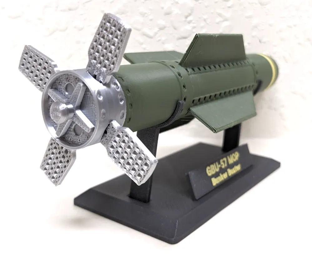 30,000lbs Bunker Buster Bomb | GBU-57 by Rexi Labs MakerWorld: Download Free 3D Models