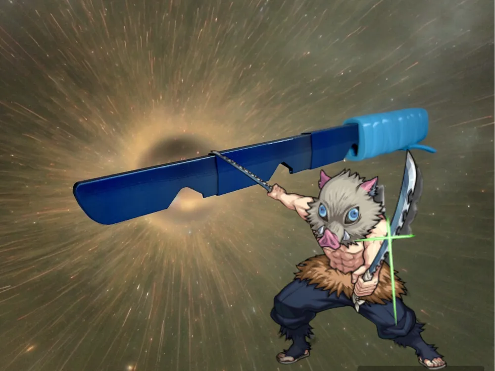 Inosuke Katana Samurai Sword mini by ricky - MakerWorld