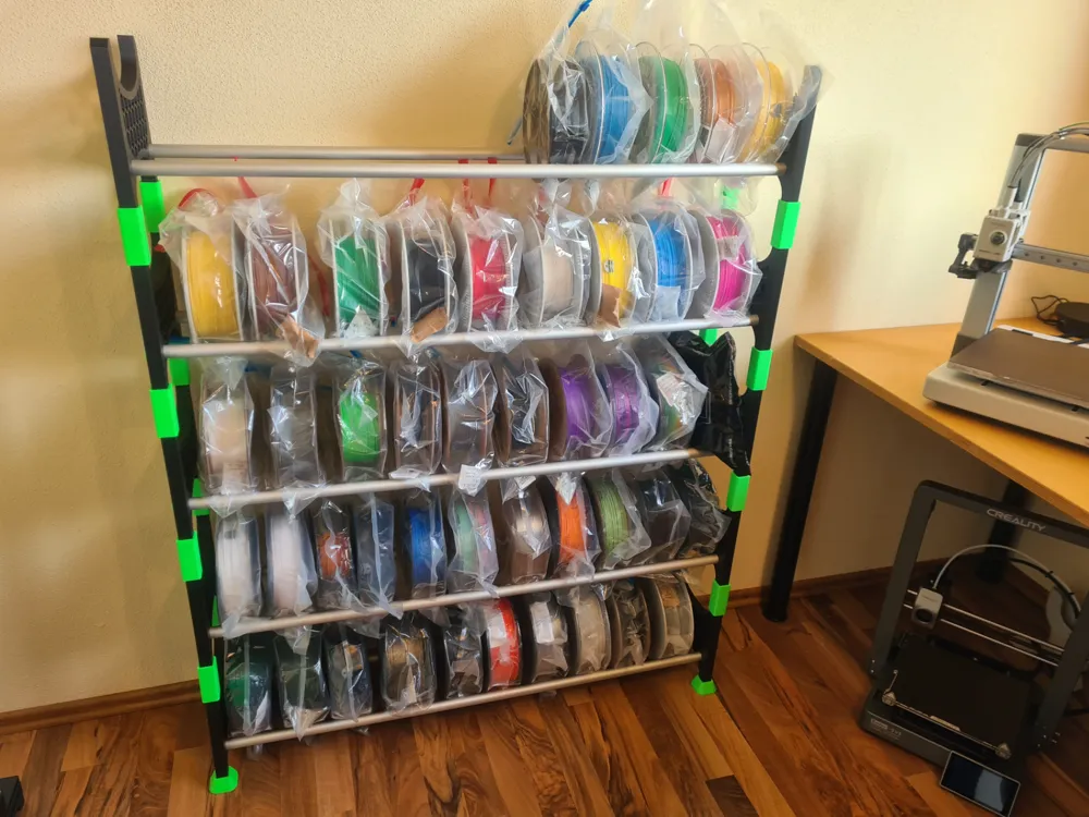Modular Filament Spool Rack/Shelf by Molodos MakerWorld: Download Free ...