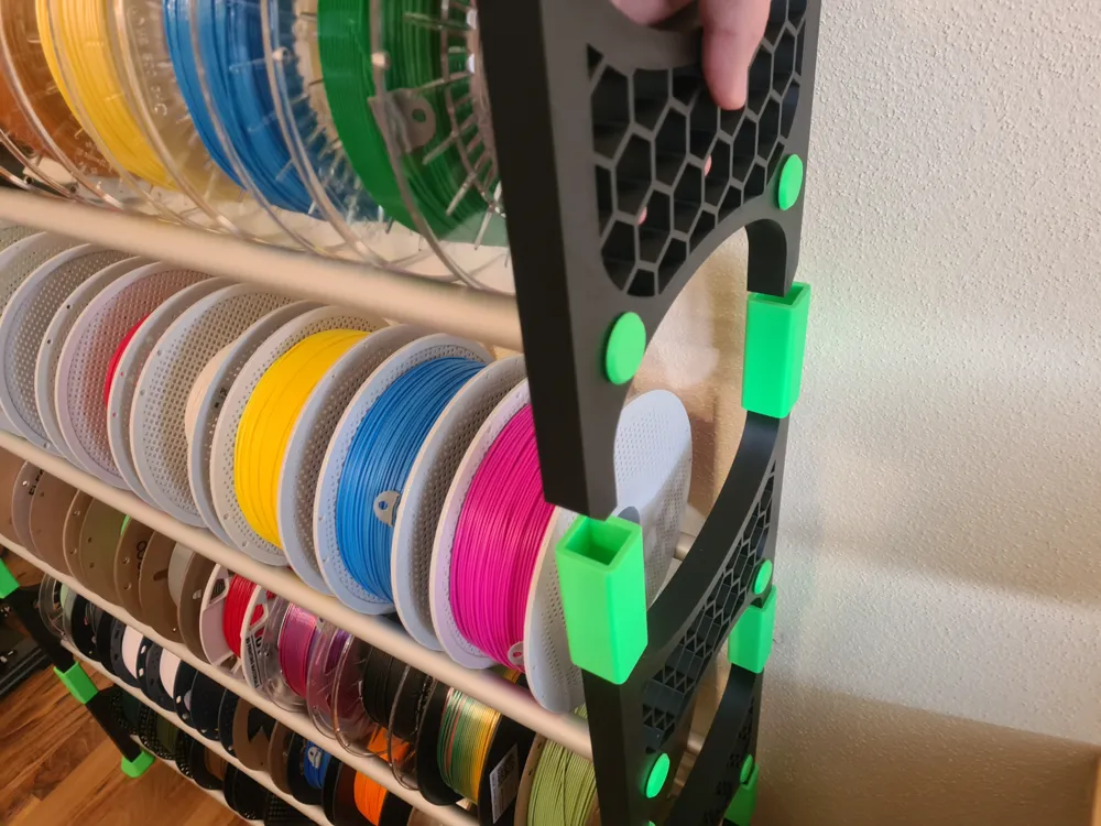 Modular Filament Spool Rack/Shelf by Molodos MakerWorld: Download Free ...
