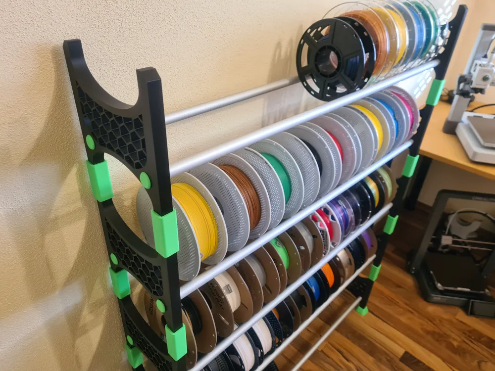 Modular Filament Spool Rack/Shelf by Molodos MakerWorld: Download Free 3D Models