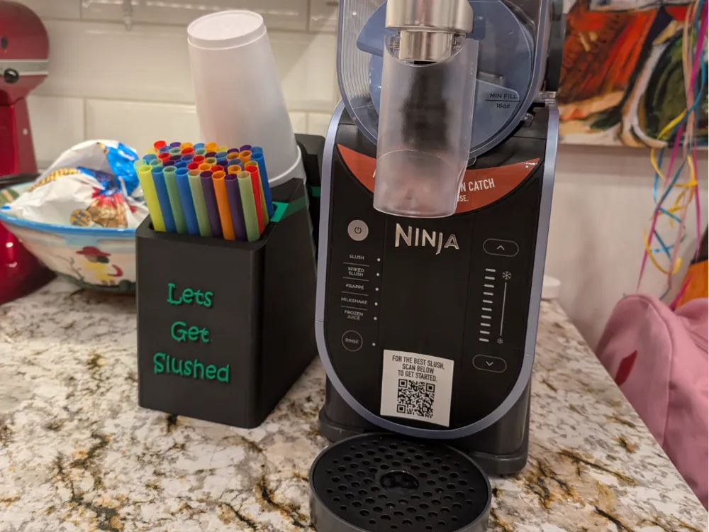 Cup and Straw Stand by Jeremy Hutson MakerWorld: Download Free 3D Models