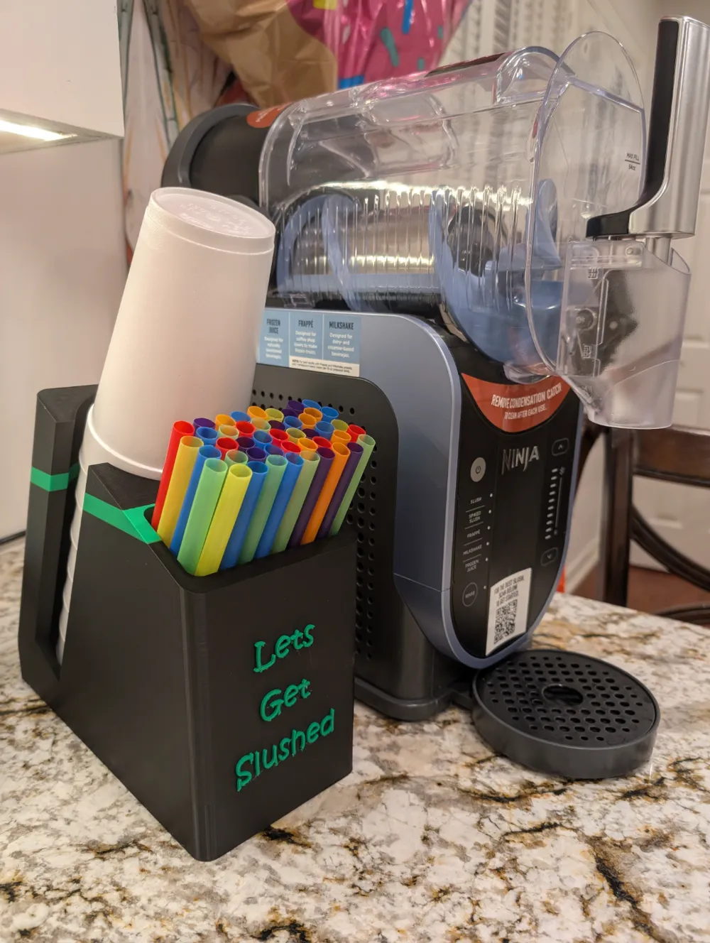 Cup and Straw Stand - Free 3D Print Model - MakerWorld