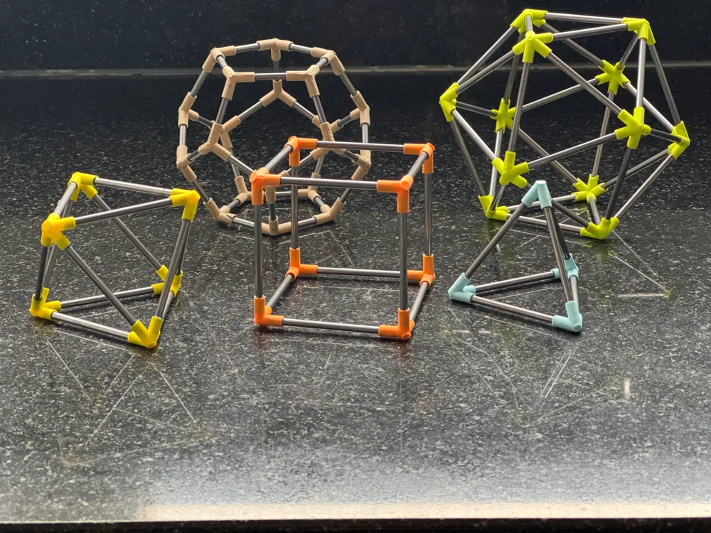 Platonic Solid Joints by reinout MakerWorld: Download Free 3D Models