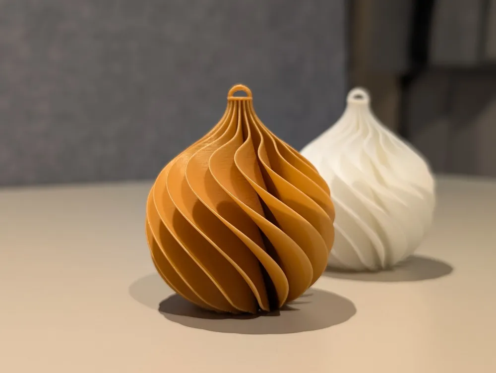 Parametric Christmas Tree Bauble (Single Print) by Mini Maker Lab ...