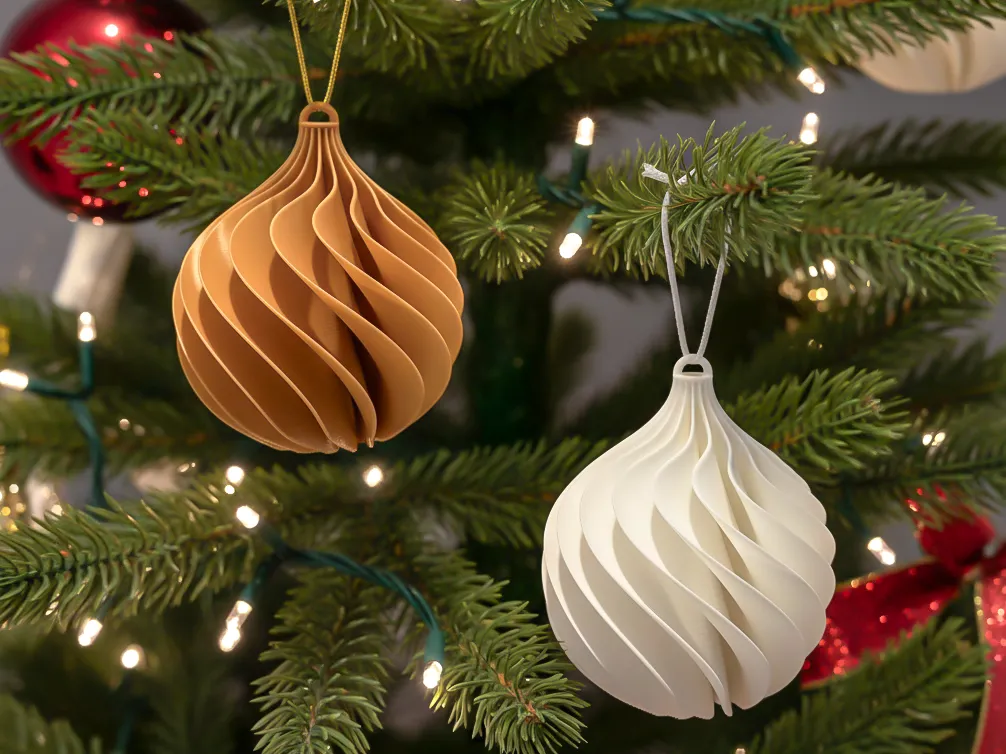 Parametric Christmas Tree Bauble (Single Print) by Mini Maker Lab ...