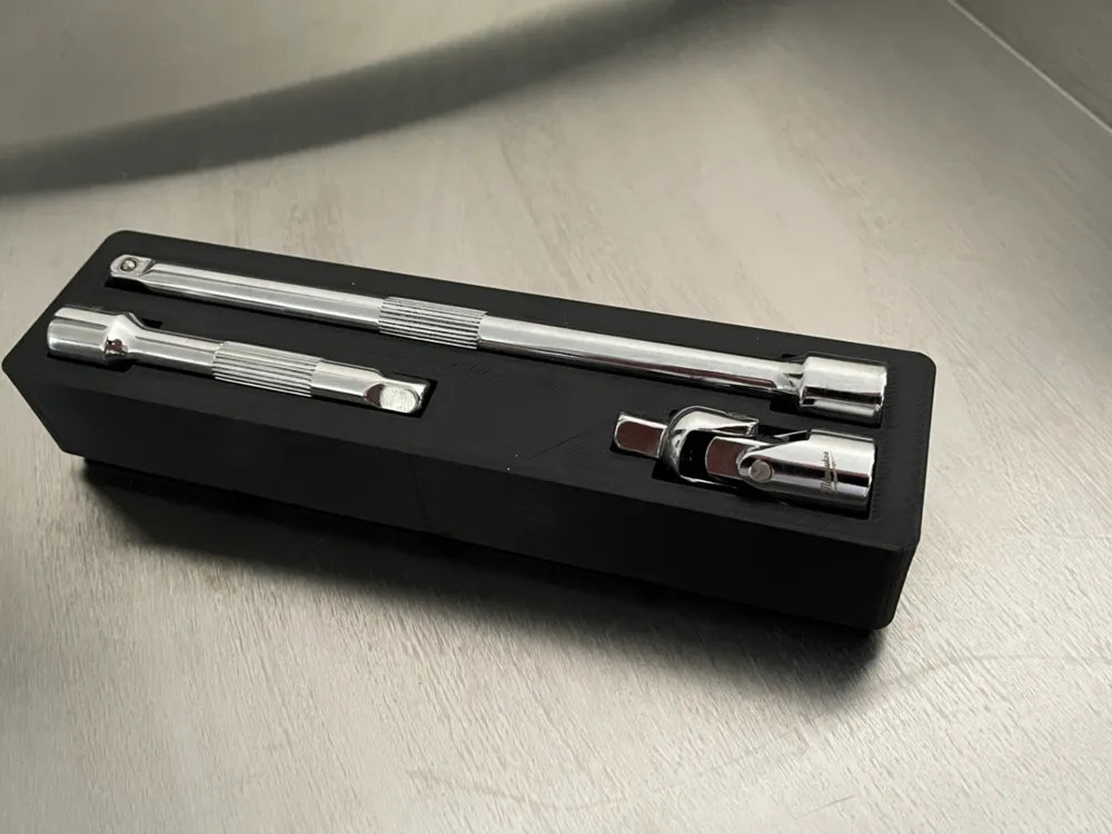 Gridfinity Milwaukee ratchet extension holder 1/4" by RH ...