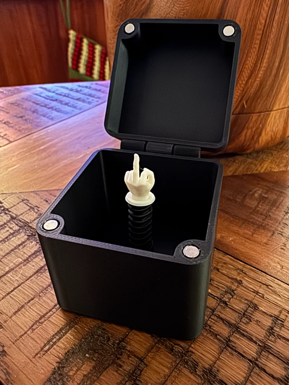 Happy New Year/Christmas Gag Middle Finger Giftbox - Free 3D Print ...