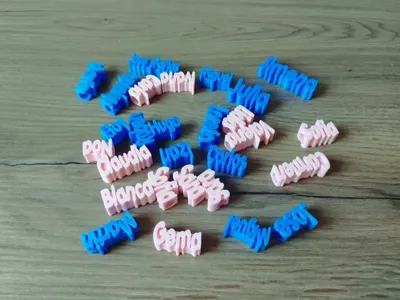 Pencil Names by manowar84MakerWorld: Download Free 3D Models